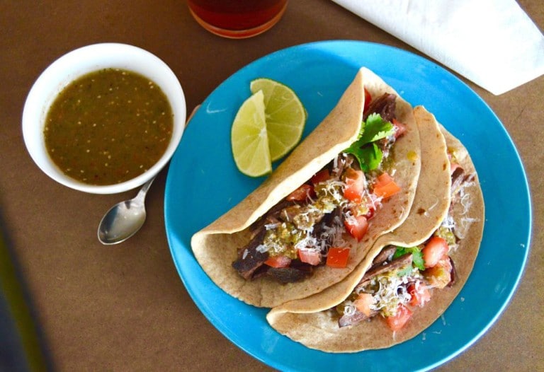 Simple Short Rib Tacos with Homemade Tomatillo Salsa - West Via Midwest