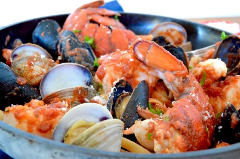 Easy Shellfish Linguini - West Via Midwest