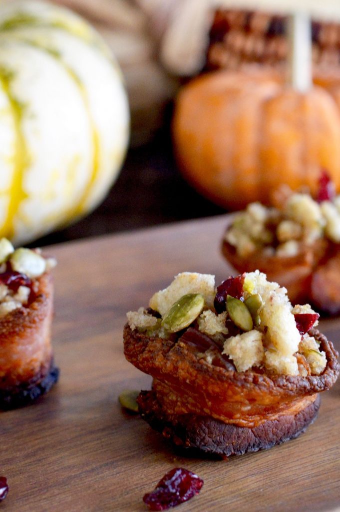 Leftover Stuffing Bacon Cups: Creative Leftovers! - West Via Midwest