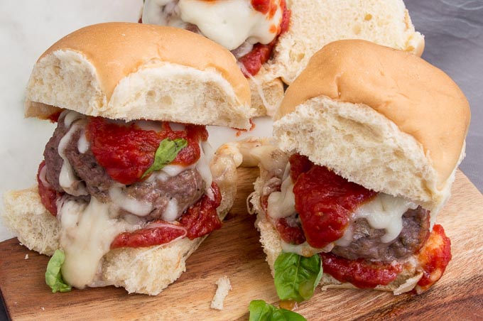 Cheesy Italian Meatball Sliders - West Via Midwest