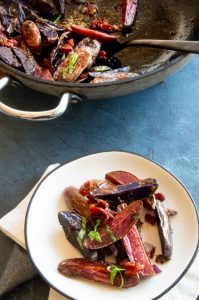 Roasted Fingerling Potatoes tomatoes and herbs - West Via Midwest