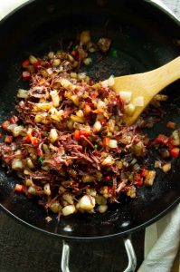 Corned Beef Hash and Eggs: Leftover Corned Beef - West Via Midwest