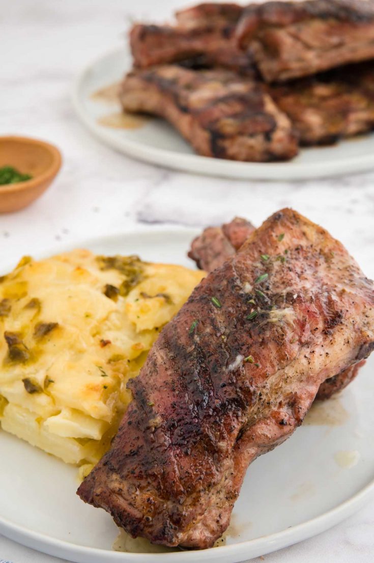 Tuscan Grilled St Louis Style Pork Ribs - West Via Midwest