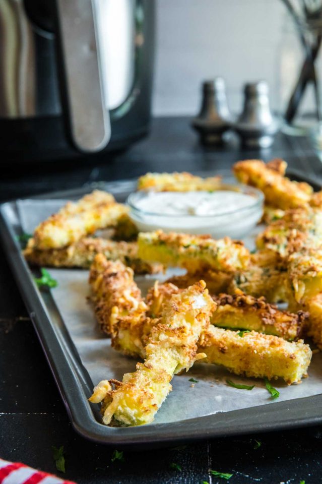 Air Fried Zucchini Fries - West Via Midwest