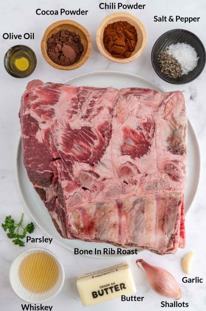 Grilled Prime Rib Roast with Whiskey Butter - West Via Midwest