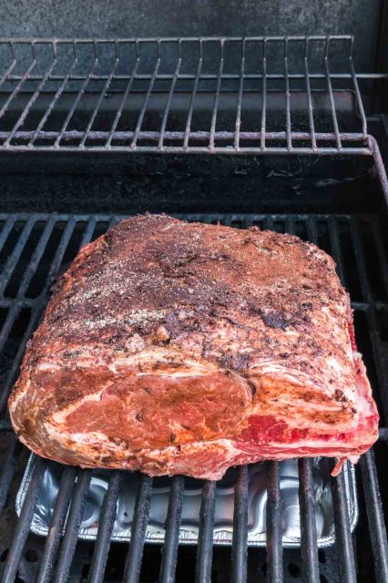 Grilled Prime Rib Roast with Whiskey Butter - West Via Midwest
