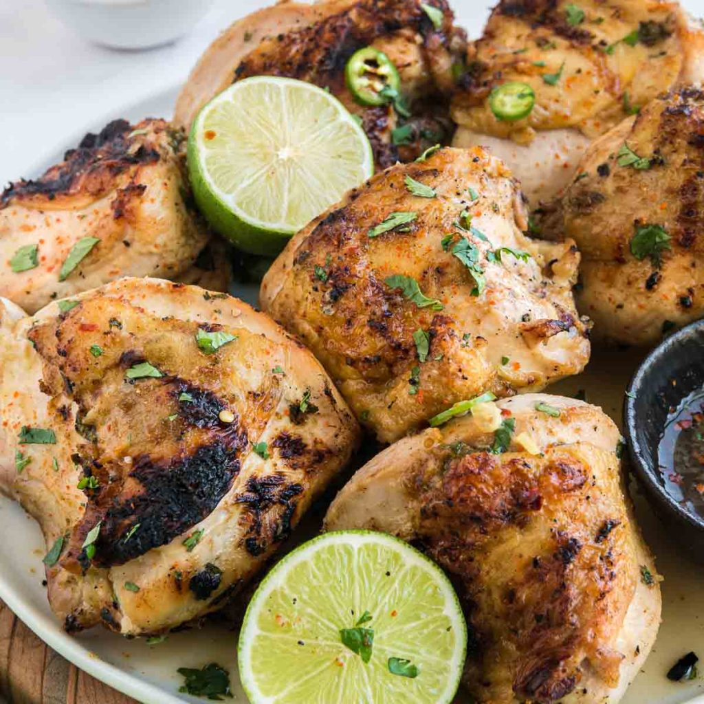 Thai Style Grilled Chicken w Thai Style Dipping Sauce - West Via Midwest