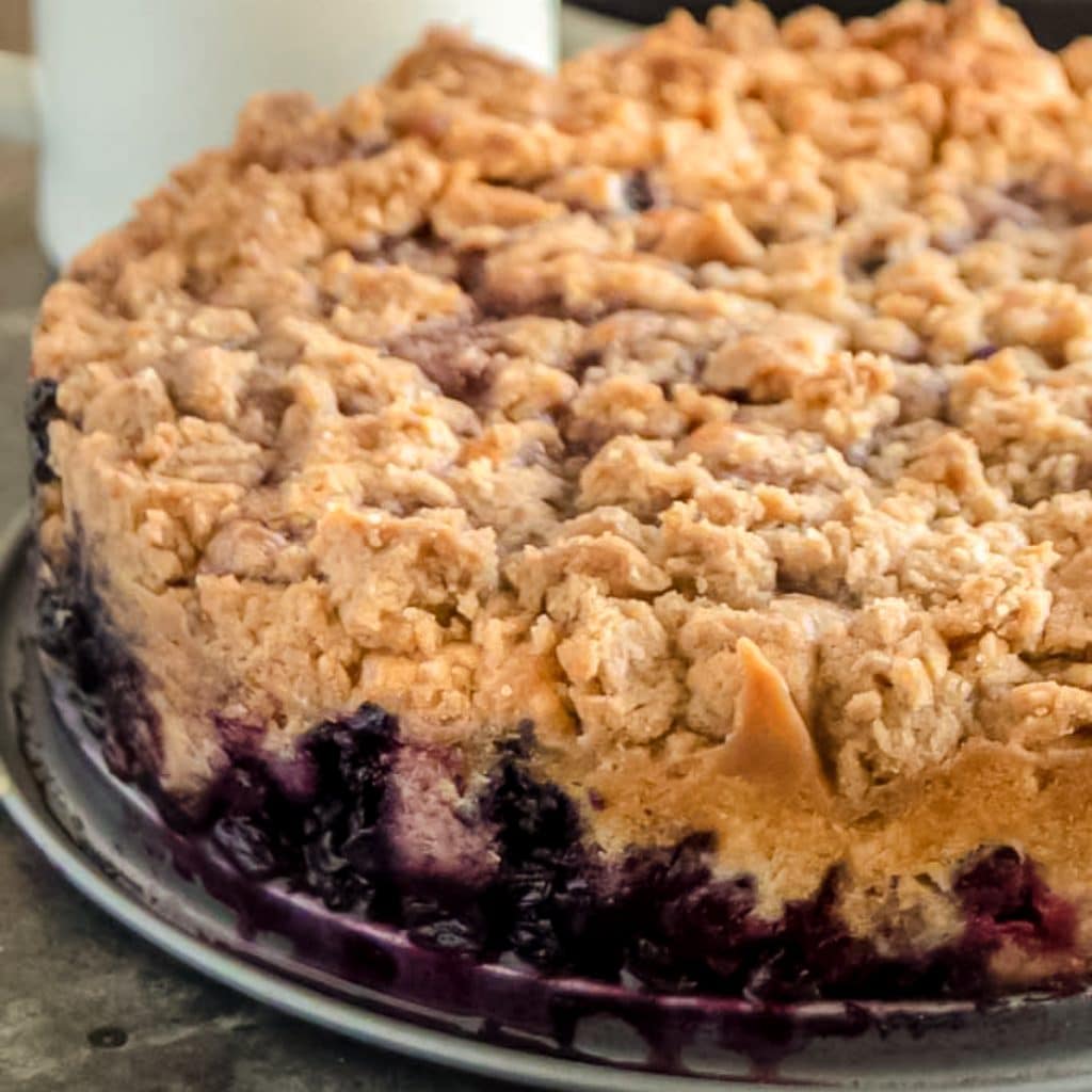 Blueberry Buckle Cake Recipe - West Via Midwest